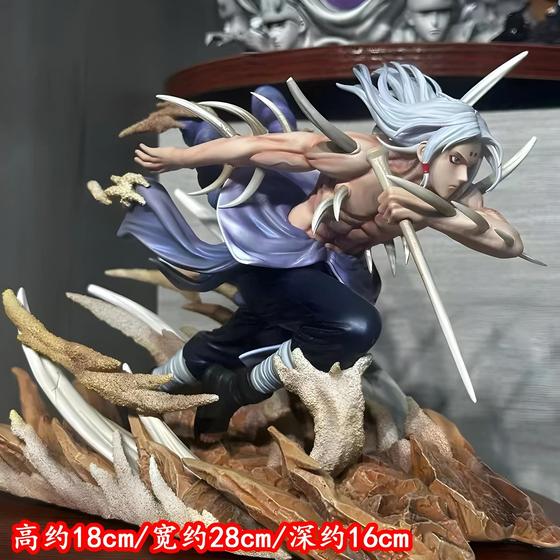 Kimimaro Anime Naruto Action Figure Battle Form Desktop Ornamento ...