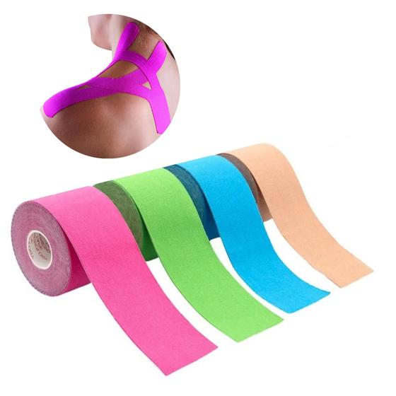 Kinesio Taping Fita Adesiva Fisioterapia Muscular Bandagem - KINESIOLOGY TAPE - Bandagem ...