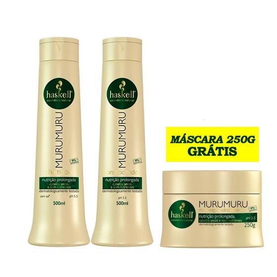 Kit 01 Shampoo + 01 Condicionador Murumuru Haskell 500ml - Kit Shampoo e Condicionador ...