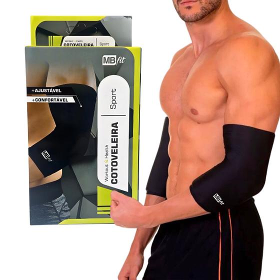 Kit 02 Cotoveleira Elástica de Compressão Contusões e Prevenção Tamanho ...