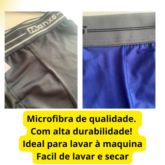 Kit 02 cuecas box poliamida microfibra cores sortidas não enrola na ...