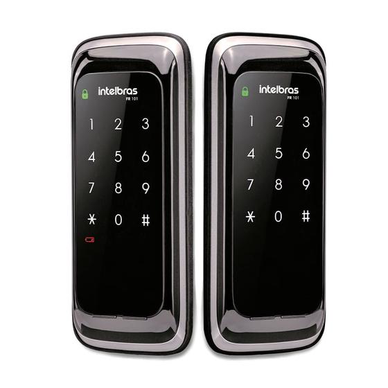 KIT 02 Fechaduras Eletrônica Digital Com Senha Numérica Intelbras FR 101 - Fechadura Digital ...