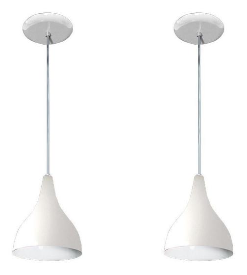 Kit 02 Luminárias Pendentes Modelo Funil Bivolt 110v220v Ideal para ...