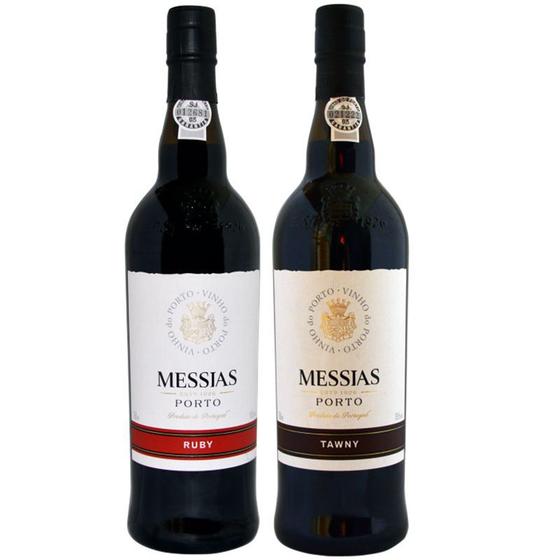 Kit 02 Unidades Vinho Do Porto Messias 750ml Ruby e Tawny - Vinho ...