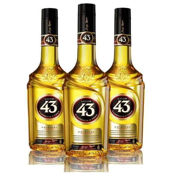 Kit 03 Unidades Licor 43 Cuarenta Y Tres 700Ml - Licor - Magazine Luiza