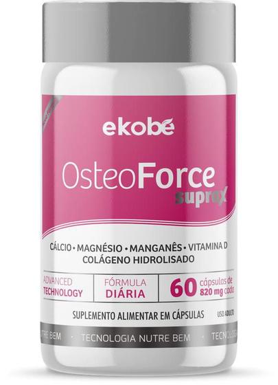 Kit 03 X Osteo Force Suprax Para Ossos Cálcio Magnésio Colág - Ekobe ...