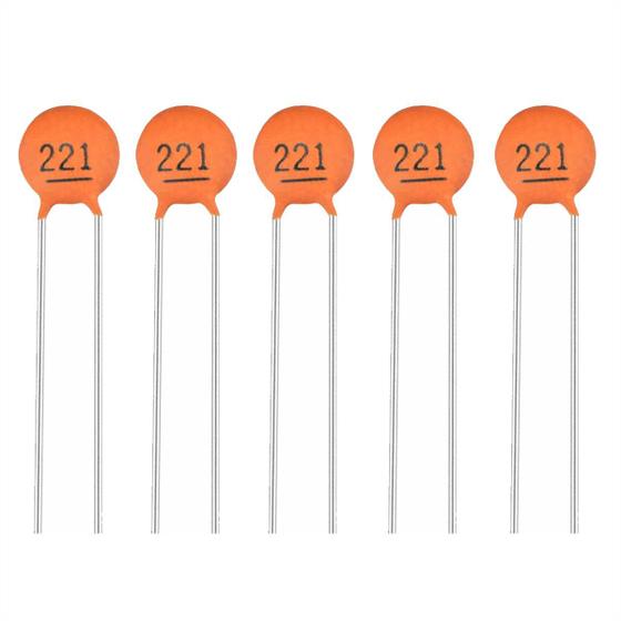 Kit 05 Capacitores Ceramico Tone Instrumentos Musicais Cc221 - Spirit ...