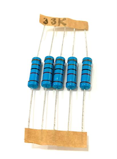 Kit 05 Resistor de Precisão 33K 1% 3W - Materiais Elétricos - Magazine ...