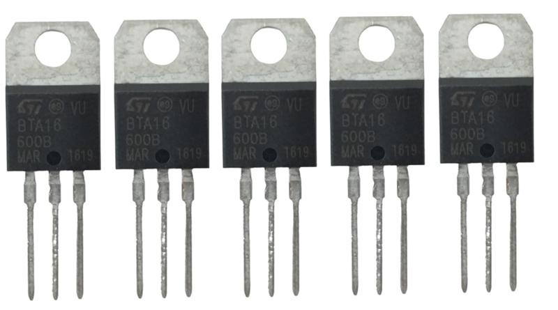 Kit 05 tiristor triac bta16 16a 600v antigo original st - ST ...