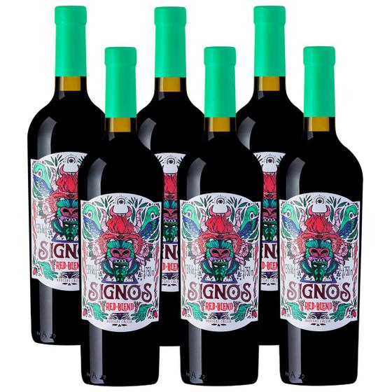 Kit 06 Un. Vinho Tinto Seco Callia Signos Red Blend 750ml - Vinho ...