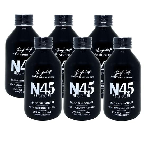 Kit 06 Unidades Mini Negroni N45 100ml - Aperitivos Alcoólicos ...