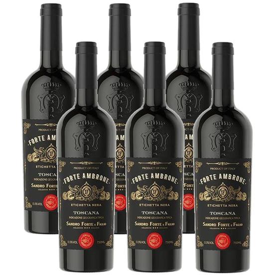 Kit 06 Unidades Vinho Forte Ambrone IGT 750ml - Vinho - Magazine Luiza