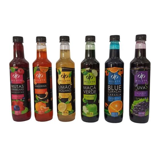 Kit 06 Xarope Dilute 500 ml Soda Italiana Drink Arco Iris - Xarope para ...