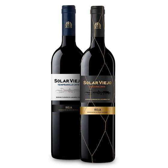 Kit 1 vinho tinto solar viejo reserva 750ml + 1 vinho tinto solar viejo ...