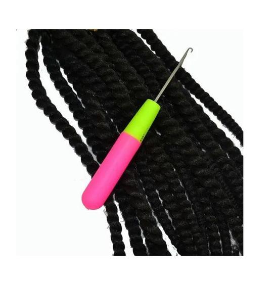 Kit 10 Agulhas para Trança Microlink Crochet Braids Trava Gancho - Lynx ...