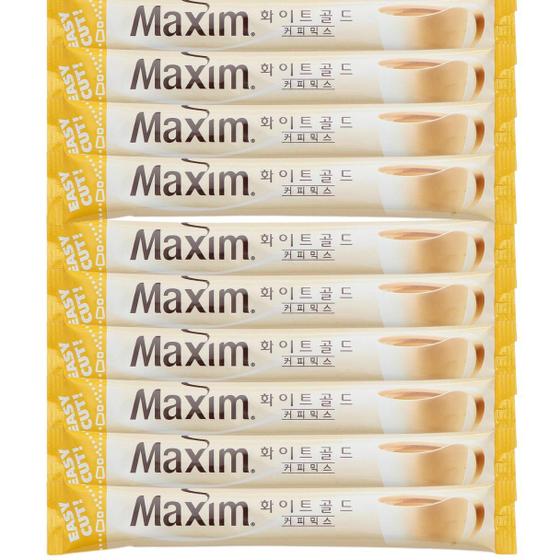Kit 10 Café Maxim White Gold Coffe Mix Café Coreano - Café - Magazine Luiza