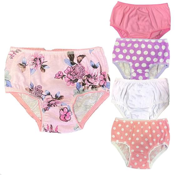 Kit 10 Calcinha Infantil Kids Menina Juju para Criança de 1 a 10 Anos ...