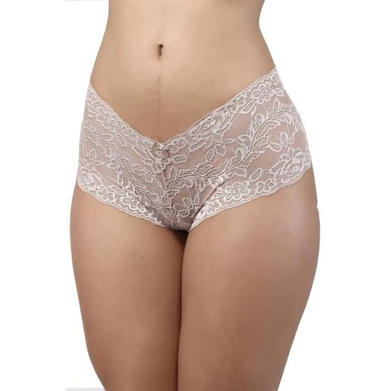 Kit 10 Calcinhas Caleçon Toda Em Renda Shortinho Confortável Calesson