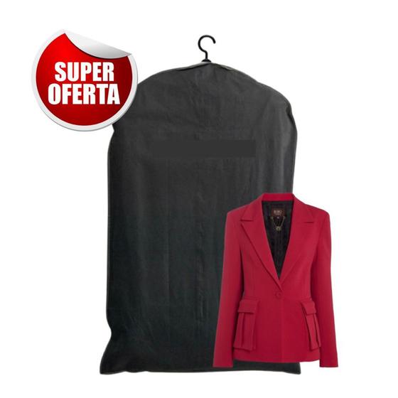 Kit 10 Capas Para Terno Jaqueta em TNT PRETO Anti mofo Organizador ...