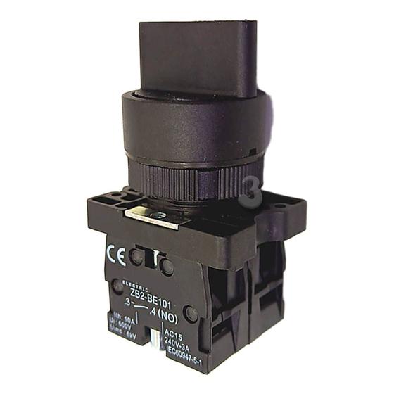 Kit 10 Chave Seletora Comutadora ED33 Plástica 3 Posições Fixas 2na ...