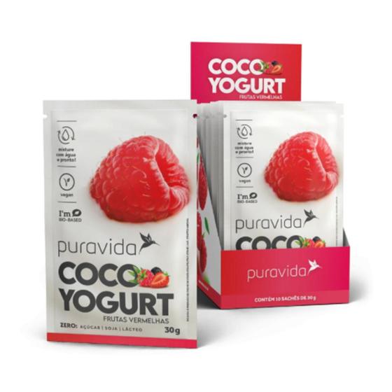 Kit 10 Cocoyogurt Frutas Vermelhas Yogurte Puravida - Iogurte ...