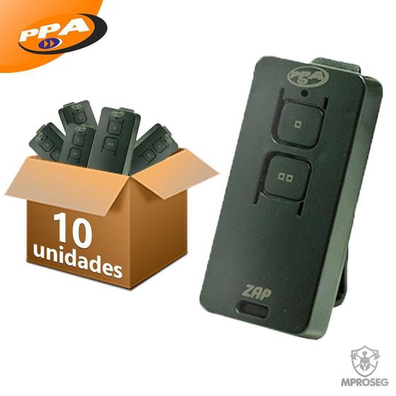 Kit 10 controles ppa 433 zap pop portão automatico rolante code learn ...