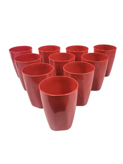 Kit 10 copos plásticos coloridos 330 ml - Celoplast - Copos - Magazine ...