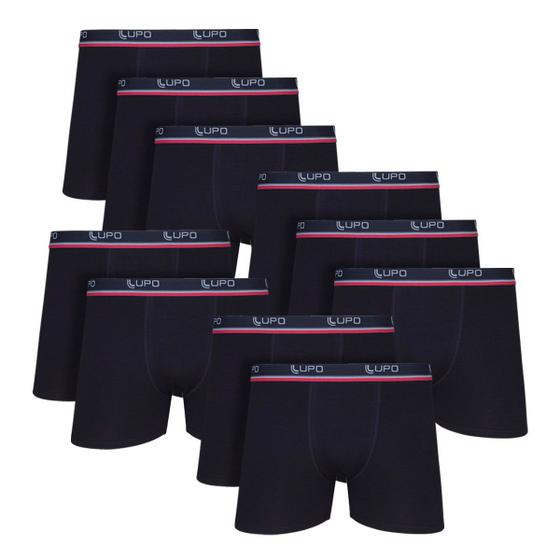Kit 10 Cueca Boxer Cuecas Box Varios Modelos E Cores Atacado - Lupo ...
