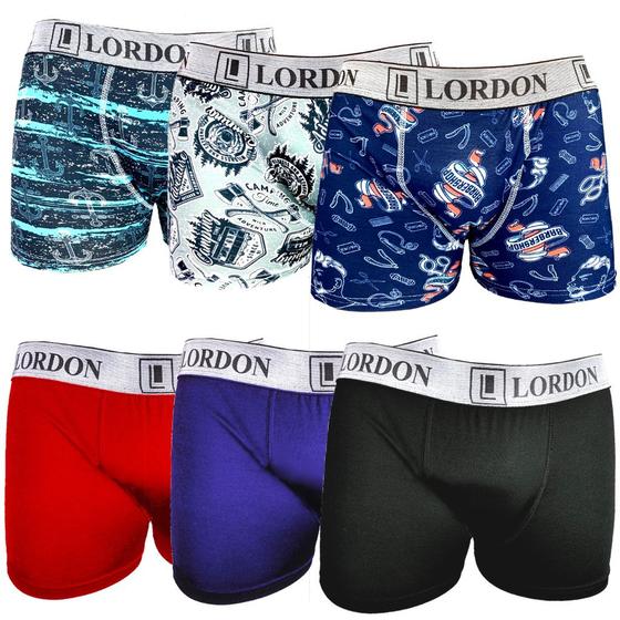 Kit 10 Cuecas Box Boxer P ao Plus Size Adulto Masculino Estampadas e ...