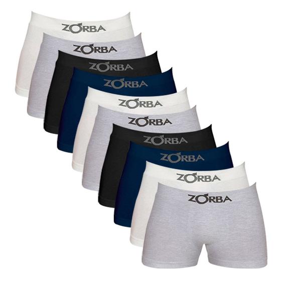 Kit 10 Cuecas Box Zorba Algodão Varias Cores - Cueca - Magazine Luiza