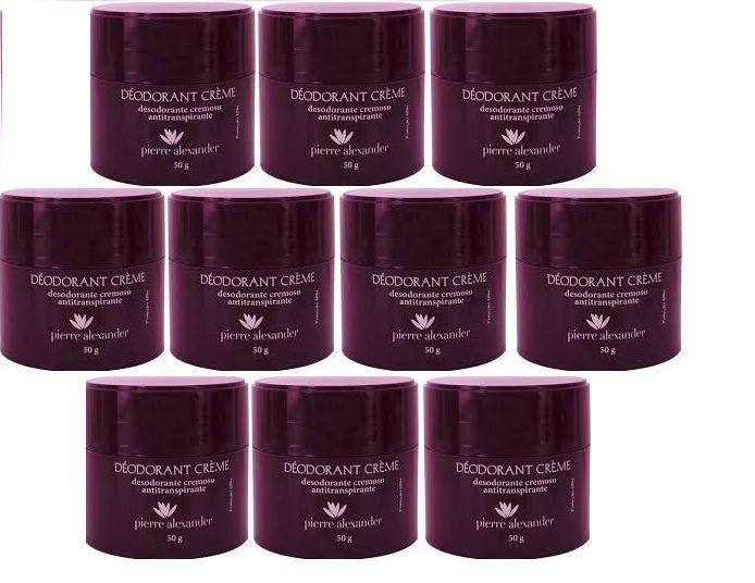 KIT 10 Desodorantes Pierre Alexander Creme 50g - Desodorante - Magazine ...
