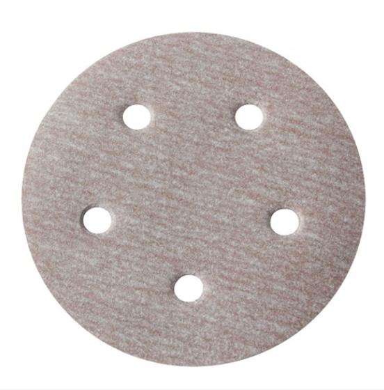 Kit 10 Discos de Lixa Norton 5 Furos Grão 240 A275 5 Polegadas p ...