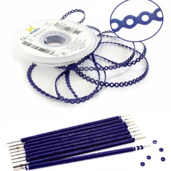 Kit 10 elastic bengala azul marinho + 1 corrente azul marinho médio 1 ...