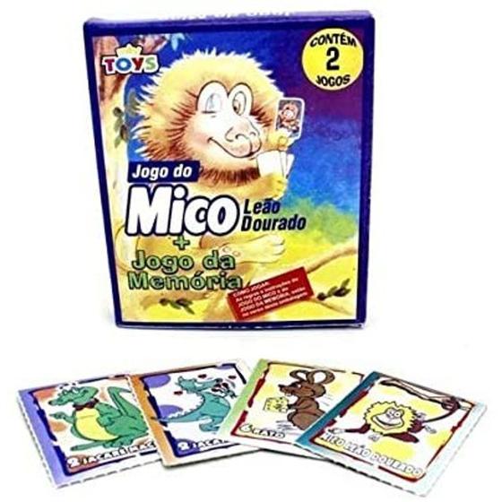 Kit 10 Jogos Do Mico Leão Dourado + Jogo Da Memória Mini Toys - Jogos de Memória e Conhecimento ...