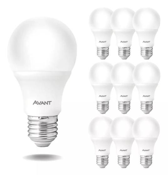 Kit 10 Lâmpadas Led Bulbo Pera Bivolt 9w Luz Branca Avant - Lâmpada de LED - Magazine Luiza