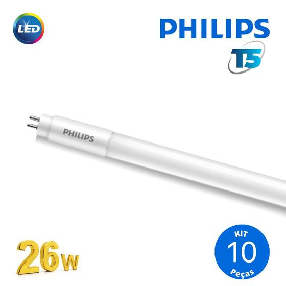 Kit 10 Lâmpadas Led Tubular T5 Ho 26w 3000k 120cm Philips - Lâmpada ...