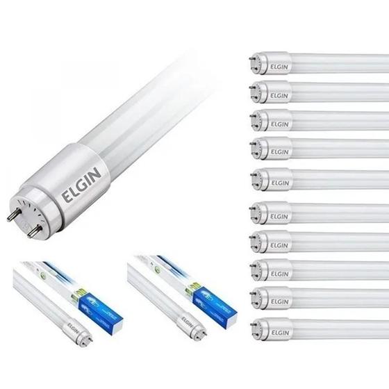 Kit 10 Lâmpadas Tubular Led T8 10W Elgin 60Cm 6500K - Lâmpada de LED - Magazine Luiza