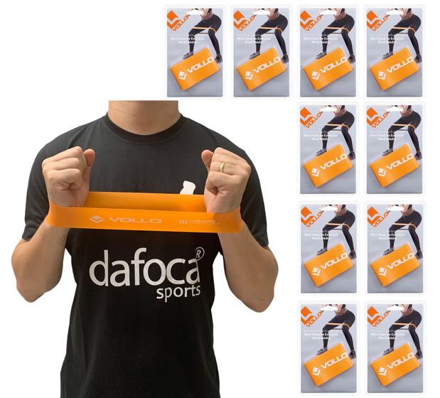 Kit 10 Mini Bands Faixa Vollo VP1053 0,70mm Médio Ideal Fisioterapia ...