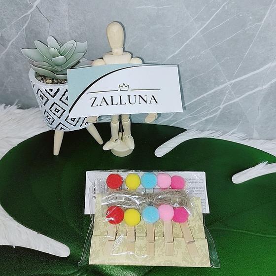 Kit 10 Mini Pregador Prendedor Madeira Decorado para Fotos ou Recados ...