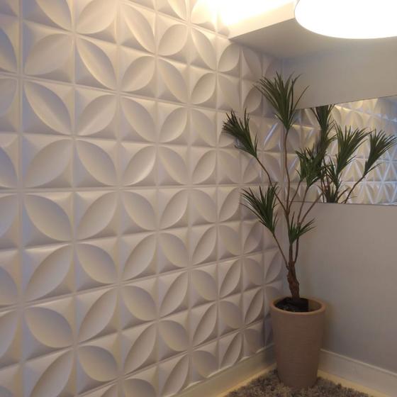 KIT 10 Painel Placa 3d Parede Revestimento Imita Gesso Luxo - GF Casa ...