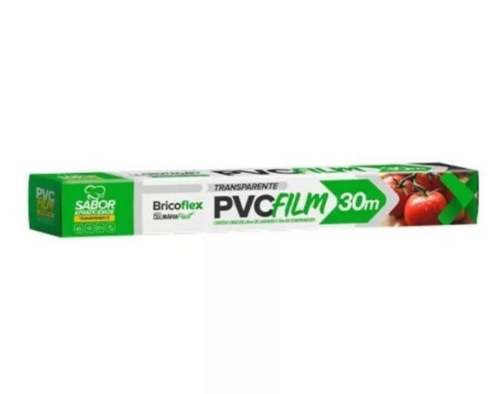 Kit 10 Papel Filme Pvc Para Alimentos 28x30cm Bricoflex - Papel Filme ...