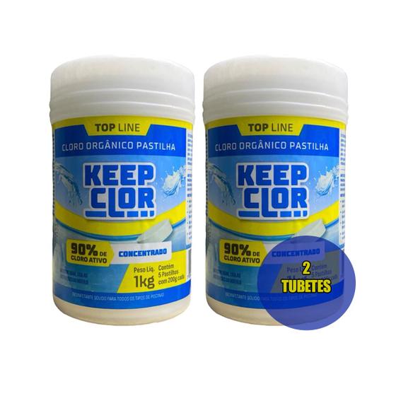 Kit 10 Pastilhas de Cloro Concentrado 200g - KeepClor - Cloro para ...
