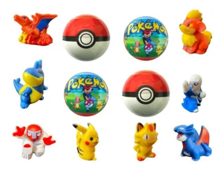 Kit 10 Pokebola 5,5cm Com 1 Pokemon Dedoche Sortido Em Cada - CPS ...