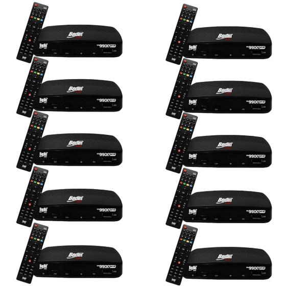 Kit 10 Receptor Digital Full Hd Bs9900s Banda C ou Ku Bedin - Bedin Sat ...