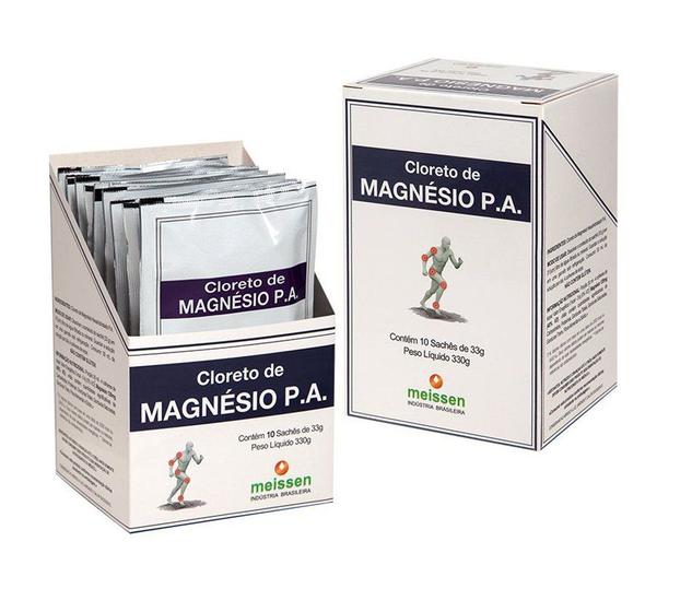 Kit 10 Sâche de Cloreto de Magnésio P.A. Meissen de 33g cada - Cloreto de Magnésio / Magnésio ...