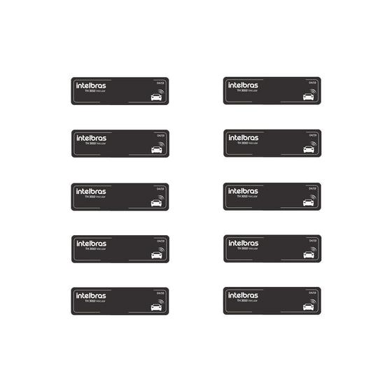 Kit 10 Tags Etiquetas Adesivas Veicular RFID 900MHz TH 3010 Intelbras ...