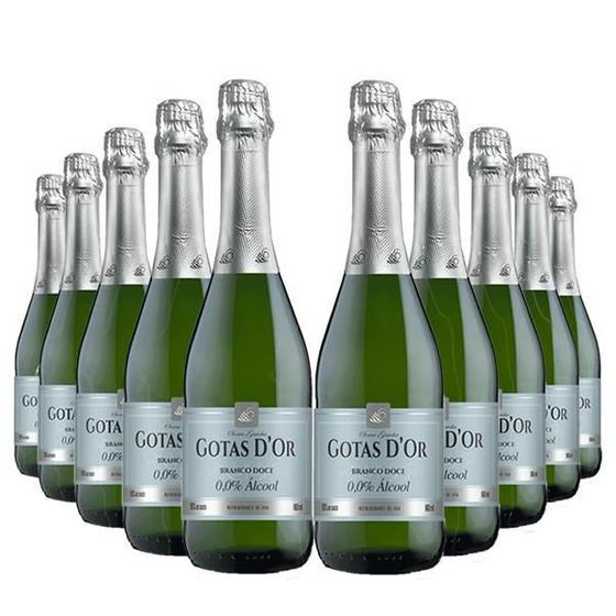 Kit 10 Un Gaseificado Sem Álcool Uva Branca Garibaldi 660 Ml ...