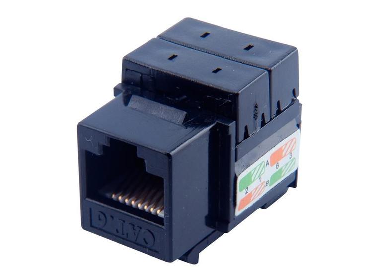 Kit 10 uni tomada rj45 cat 6 em termoplastico componentes metalicos ...