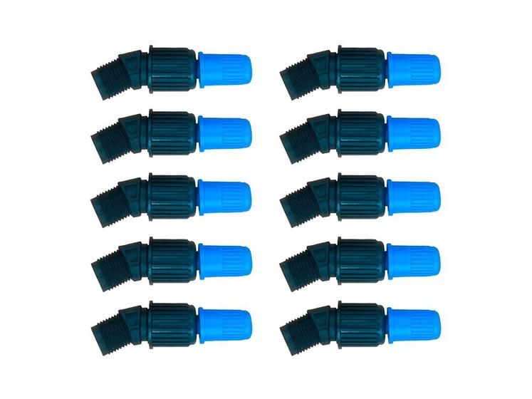 Kit 10 Unidades Bico Cônico Regulável Azul - SuperAgri - Pulverizador e ...