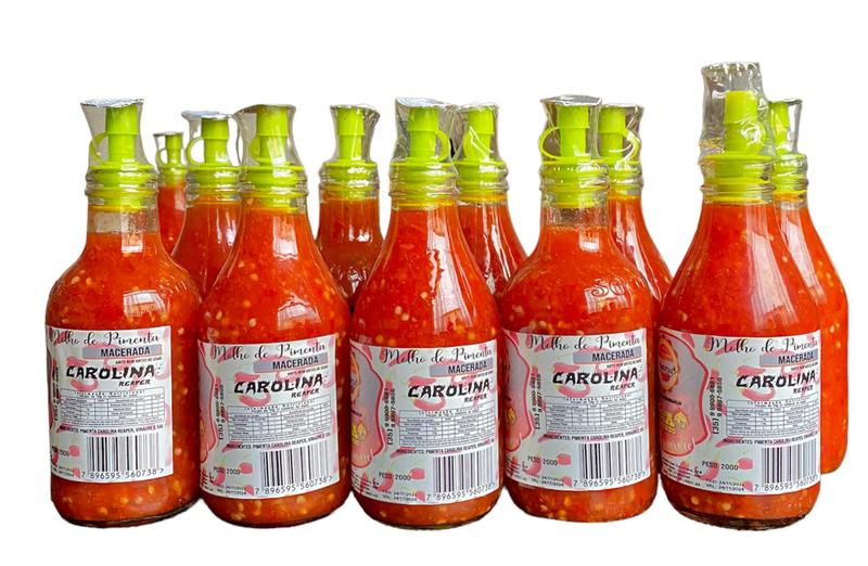 Kit 10 unidades de macerado de Carolina Reaper 200g - Pimentas Matipó ...